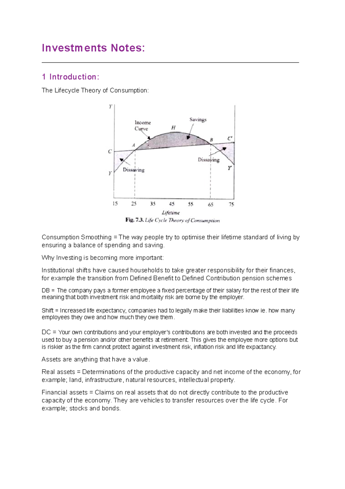 Investments Notes - Why Investing is becoming more important ...