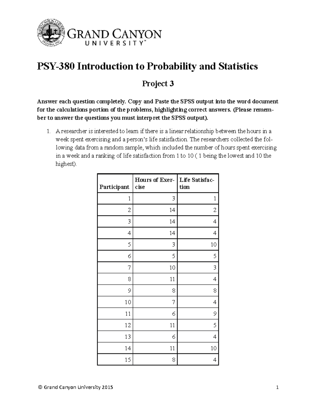 PSY380-RS-Project 3 Word - Introduction to Probability and Statistics ...