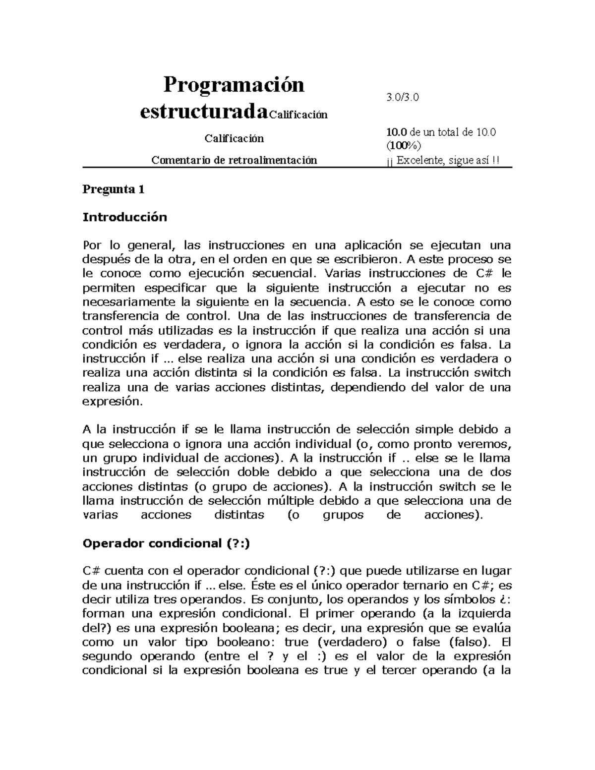 Programación estructurada puntos extra 3 - Programación ...