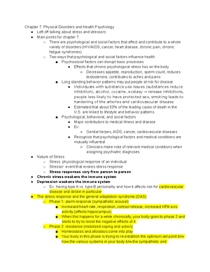 Class Notes 1/16 - Four D’s to Describe Abnormality - Deviance ...