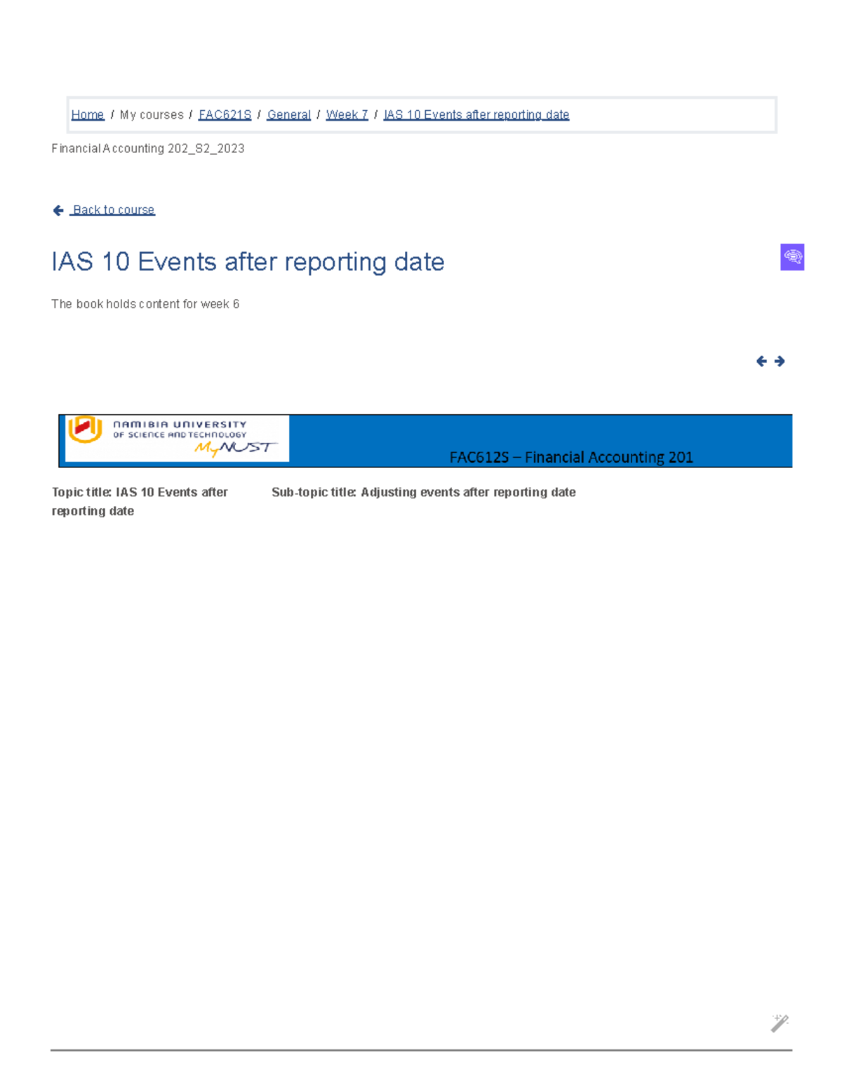 IAS 10 Events after reporting date Adjusting events after reporting ...