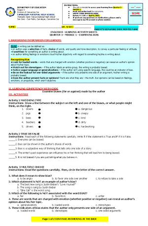 English 7 quarter 4 module 8 - English Quarter 4 – Module 8 ...