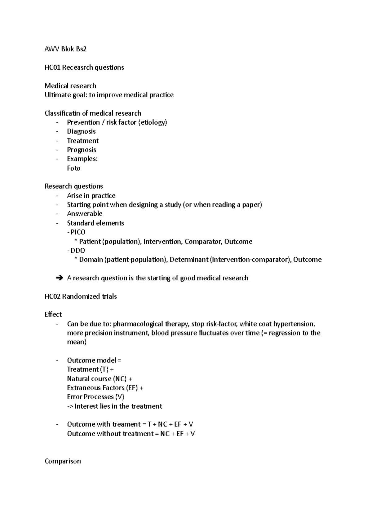 AWV Blok Bs2 - AWV Blok Bs HC01 Receasrch questions Medical research ...
