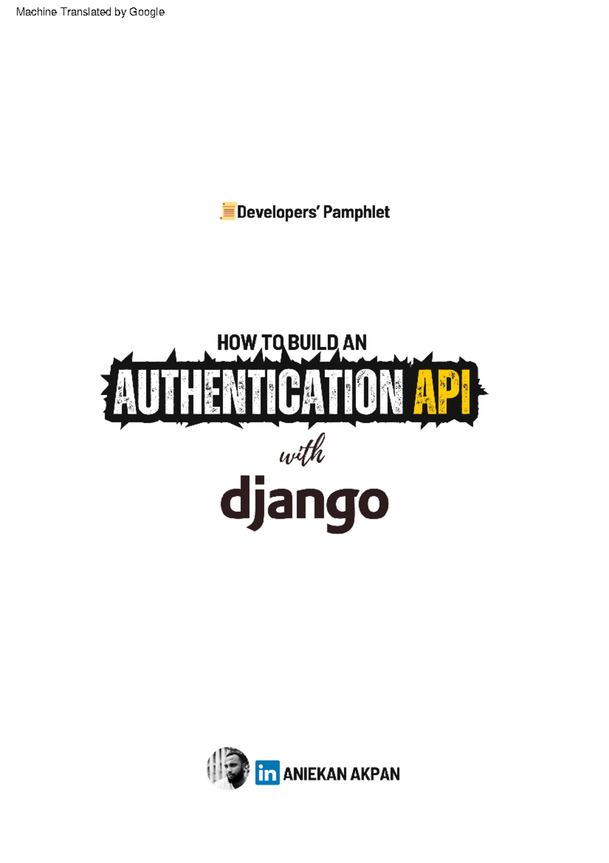 Authentication API with Django - INTRODUCCIÓN VAMOS A EMPEZAR ¡Hola ...