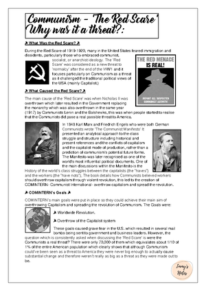 Social Issues 1920-50's notes - Social Issues 1920-50's Immigration ...