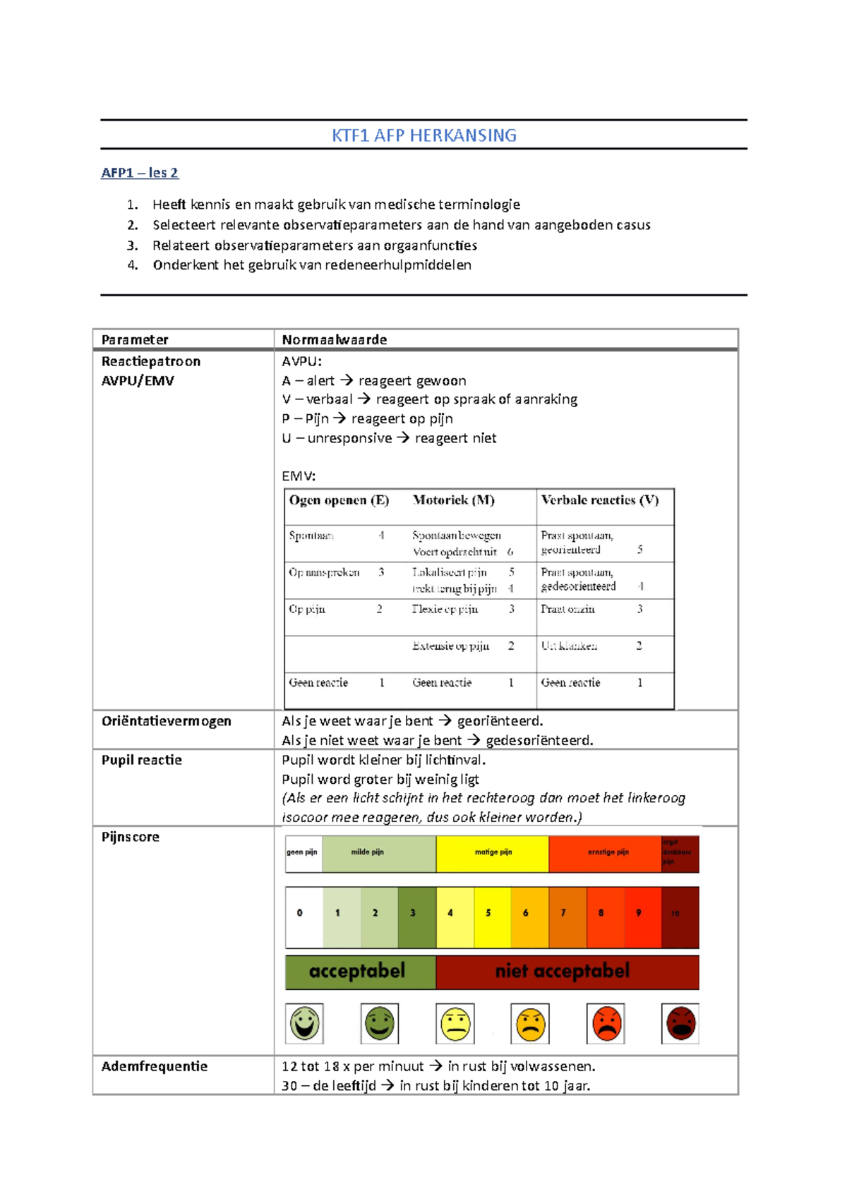 AFP1 Herkansing[ 690] - eerste leerjaar AFP1 - KTF1 AFP HERKANSING AFP1 ...