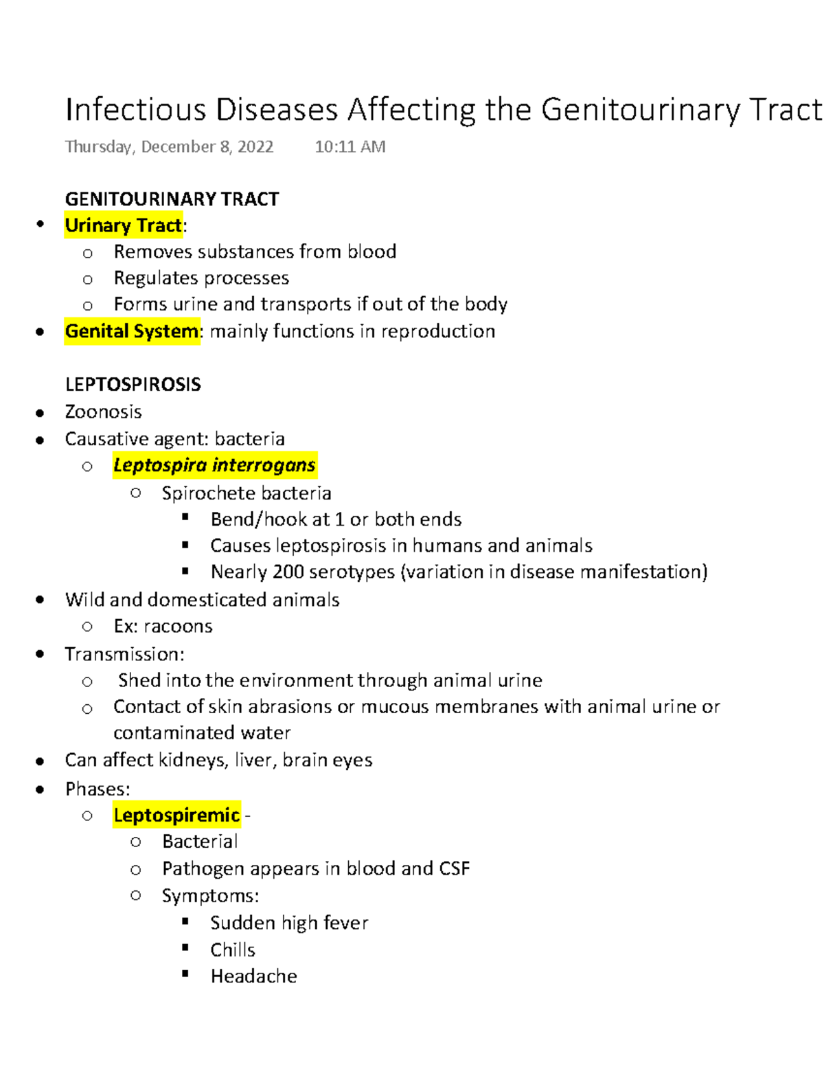Infectious Diseases Affecting The Genitourinary Tract Genitourinary Tract Urinary Tract O