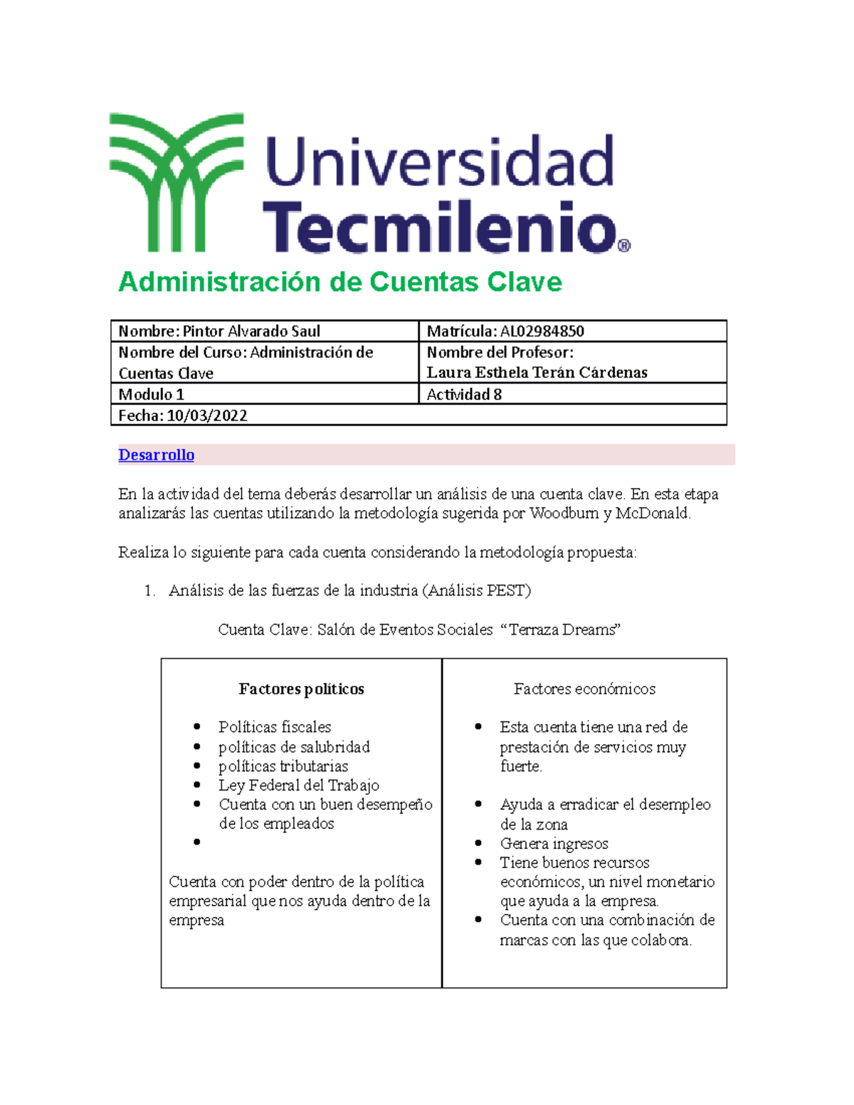 Actividad 8 Cuentas Clave - Administración de Cuentas Clave Nombre ...