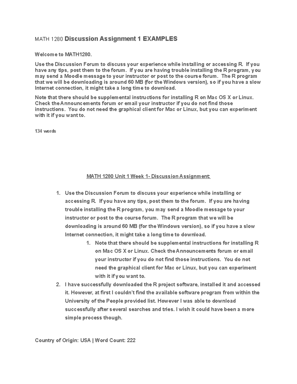 MATH 1280 Discussion Assignment 1 - MATH 1280 Discussion Assignment 1 ...