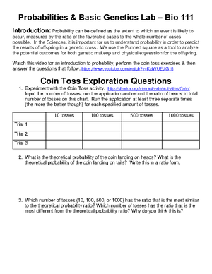 Lab 10 Mitosis & Meiosis - MITOSIS & MEIOSIS – Bio 111 Introduction ...