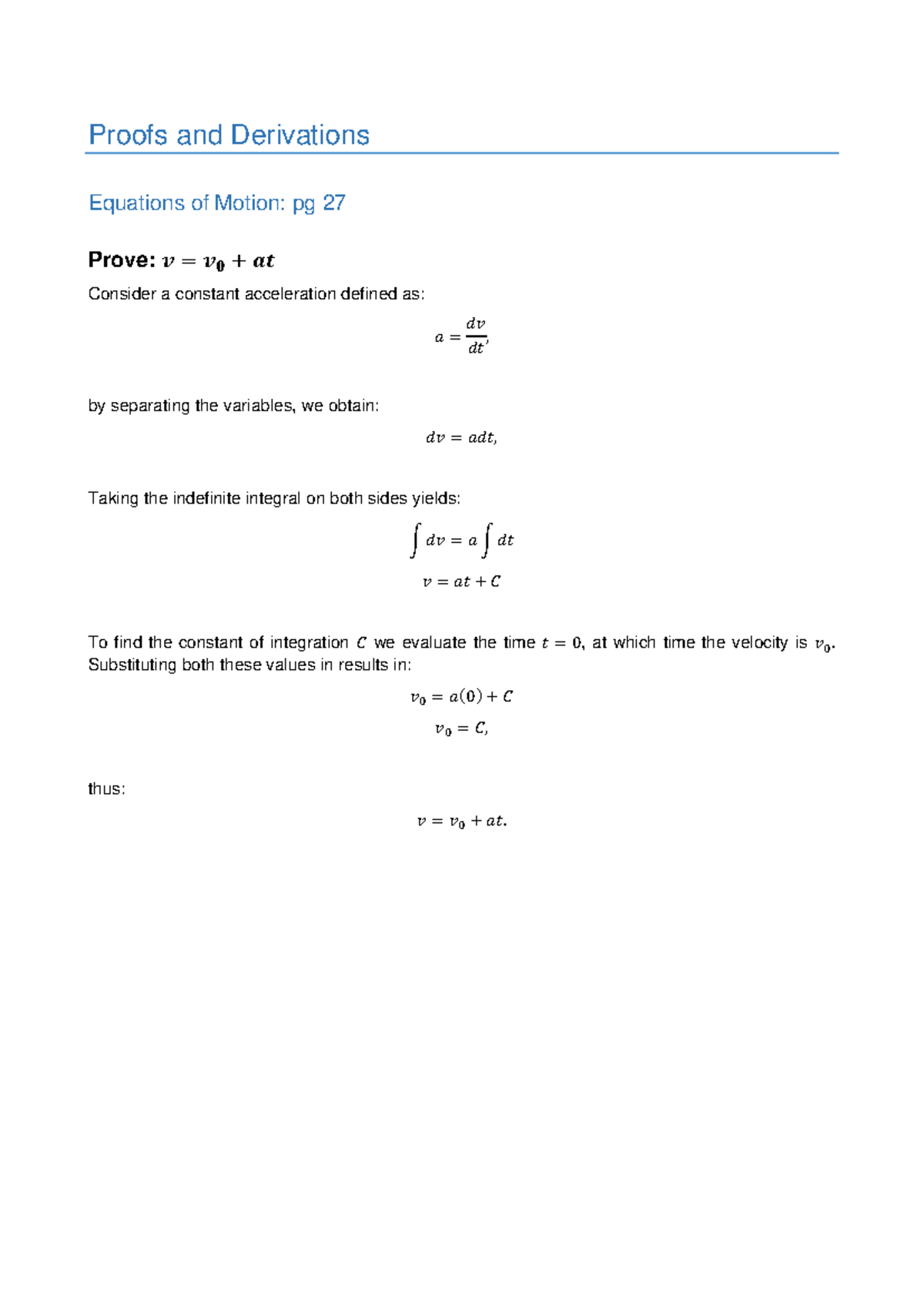 4 March - Proofs and Derivations - Proofs and Derivations Equations of ...