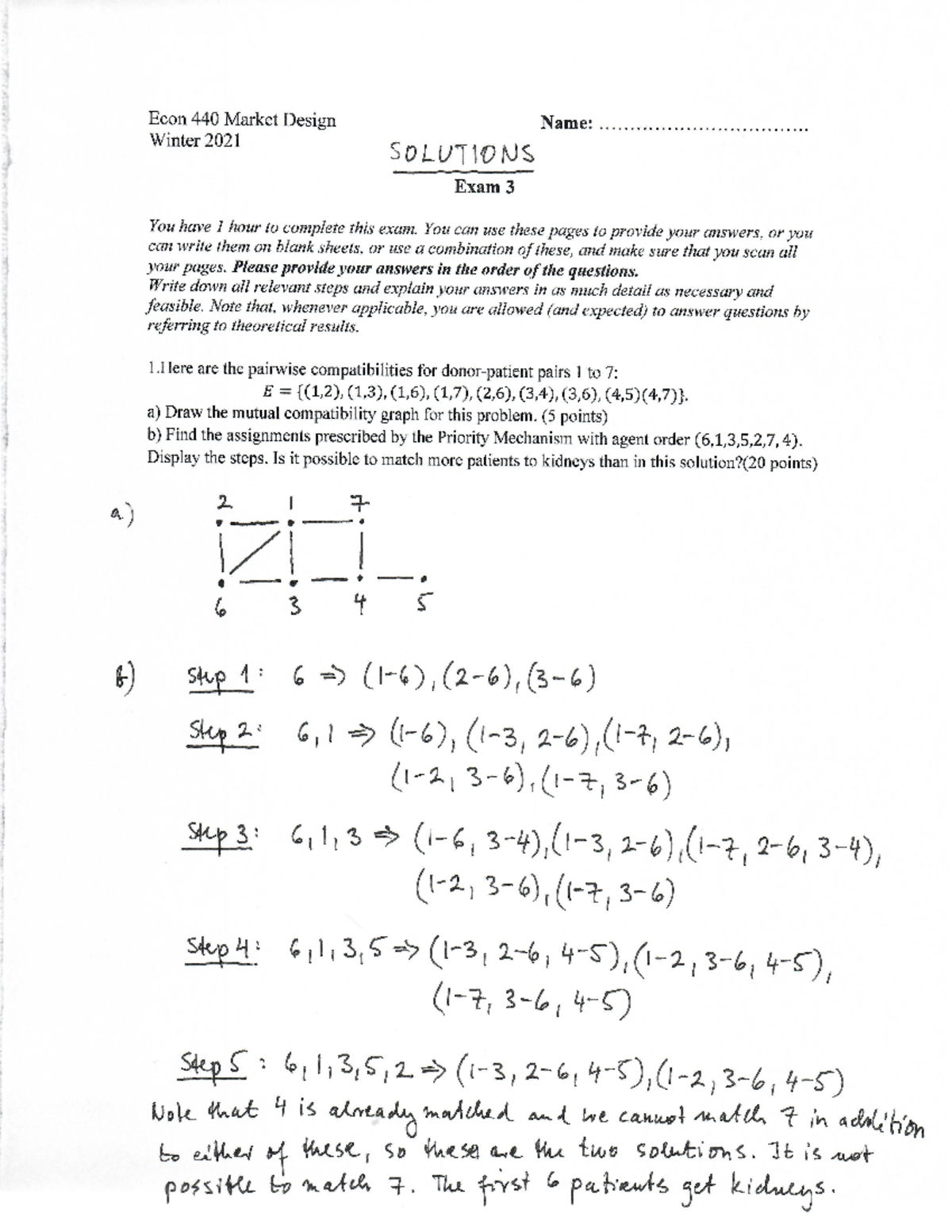 440 Exam 3 2021 solutions - ECON - Studocu