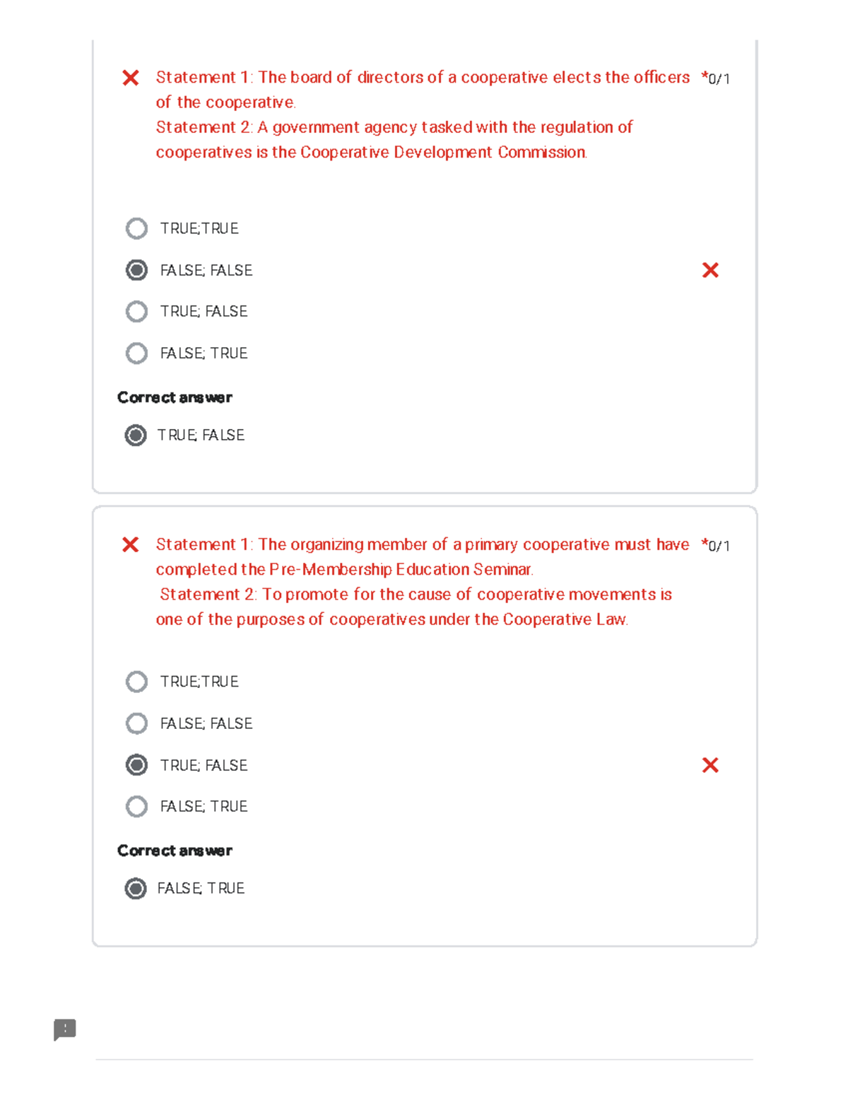 RFBT5 Result-merged - Law - 0/ TRUE;TRUE FALSE; FALSE TRUE; FALSE FALSE ...