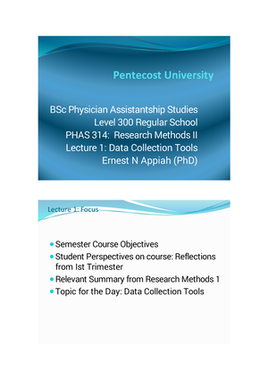 Lecture 3 Analysis of Qualitative Data pptx HShow viewer uxxml - PHAS 314 Research Methods II ...