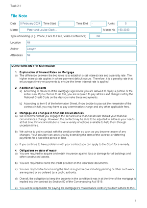 Property Practice Activity 1.1 Contract for Sale of Land - © 2019 The ...