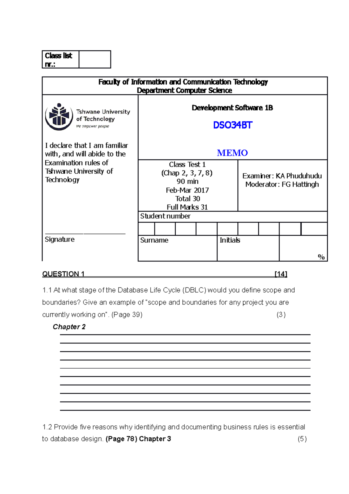 2017 S1 CT1 Chap 2 3 7 8 Moderated Memo Class List Nr Faculty Of 2017-s1-ct1-chap-2-3-7-8-moderated-memo-class-list-nr-faculty-of