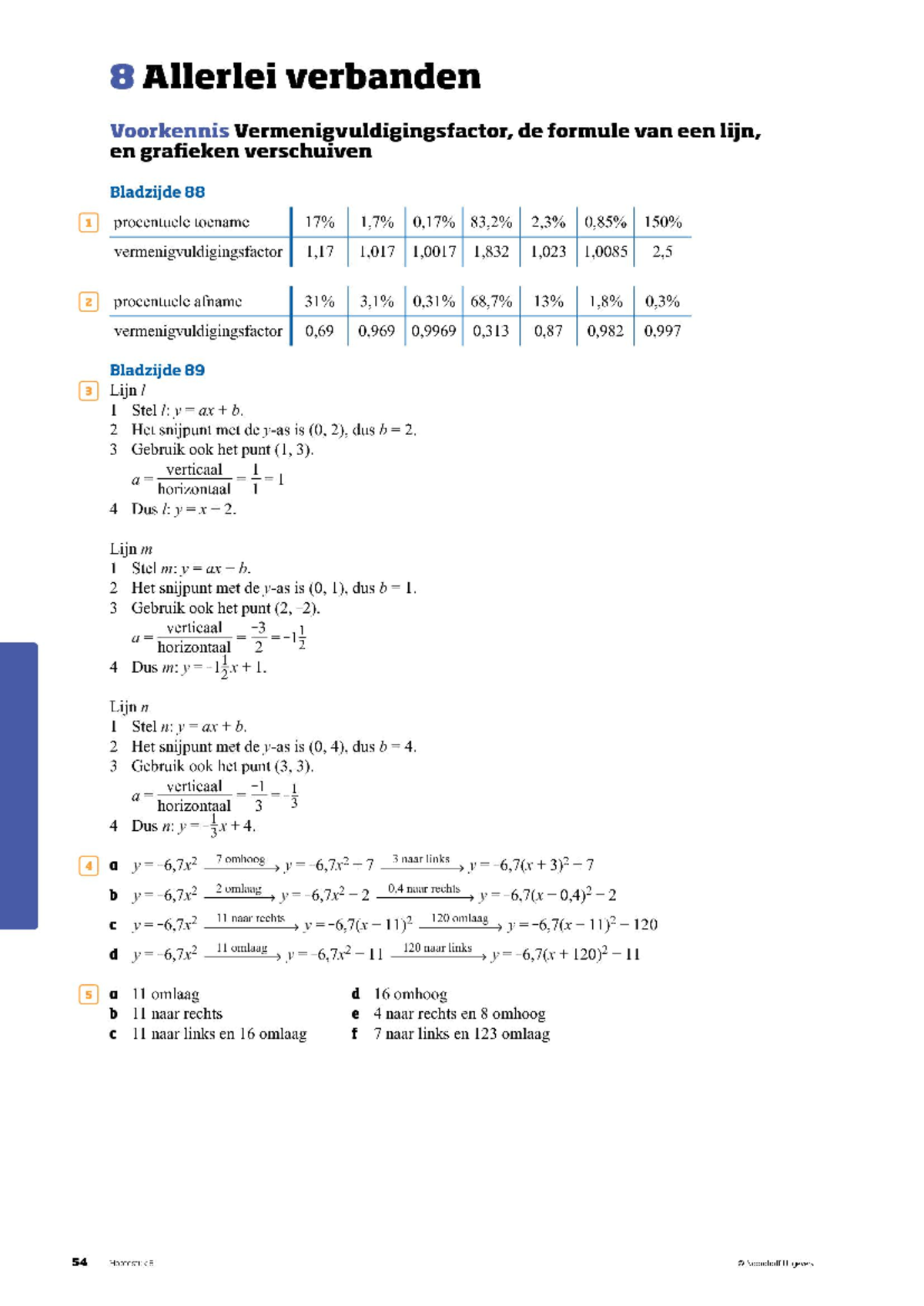 VWO 3 uitwerkingen hoofdstuk 8 - 8 Allerle1 verbanden Voorkennis ...