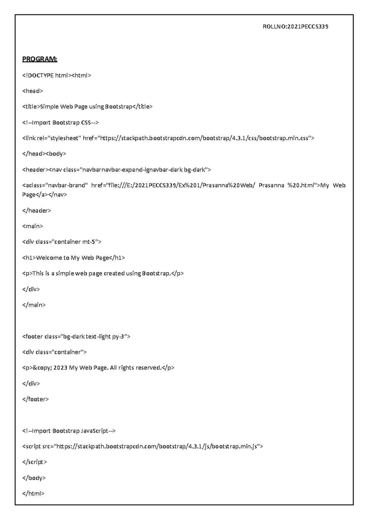 PRAS339 IP Record Complete ED 2 - PROGRAM: - Studocu