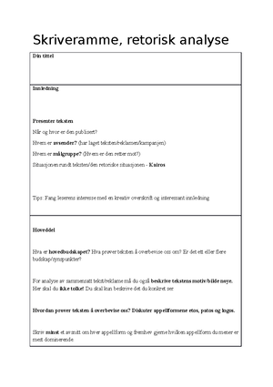 [Solved] Hva br en FoU oppgave inneholde - Tilrettelegging for elevers læring (PROF4045) - Studocu