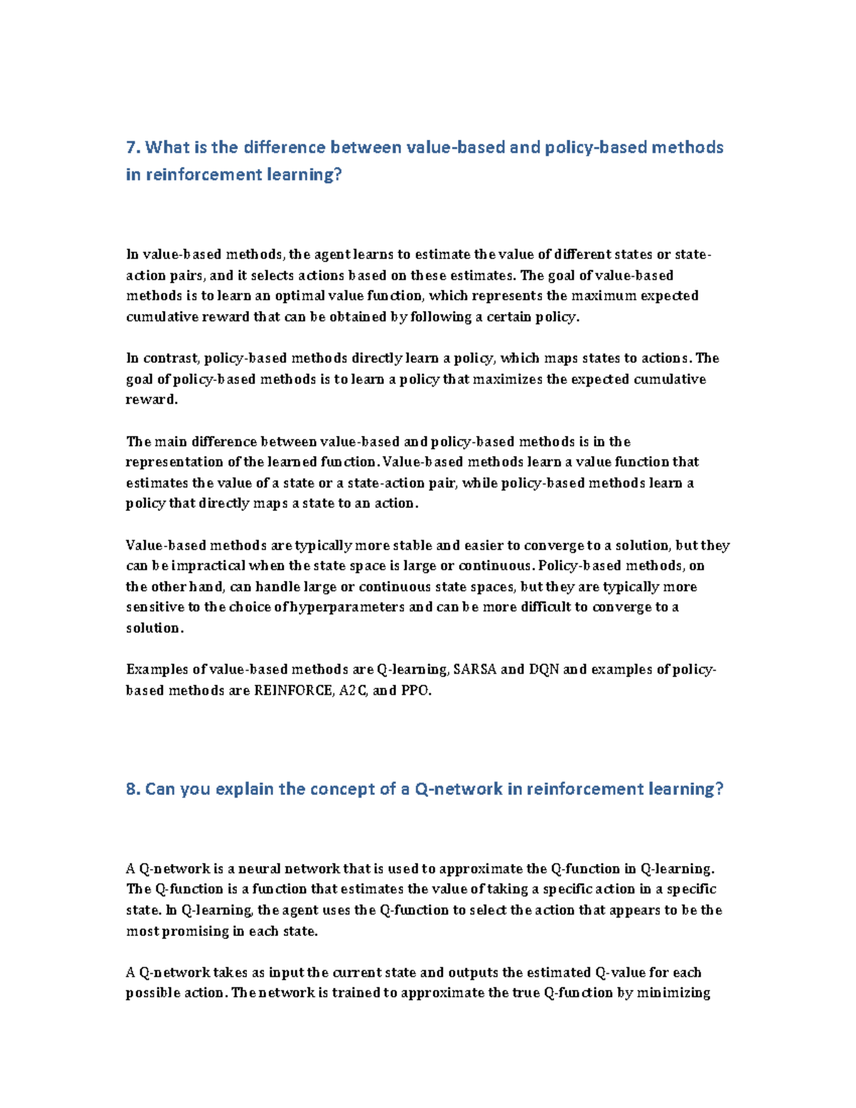 Reinforcement Learning 2 - 7. What is the difference between value ...