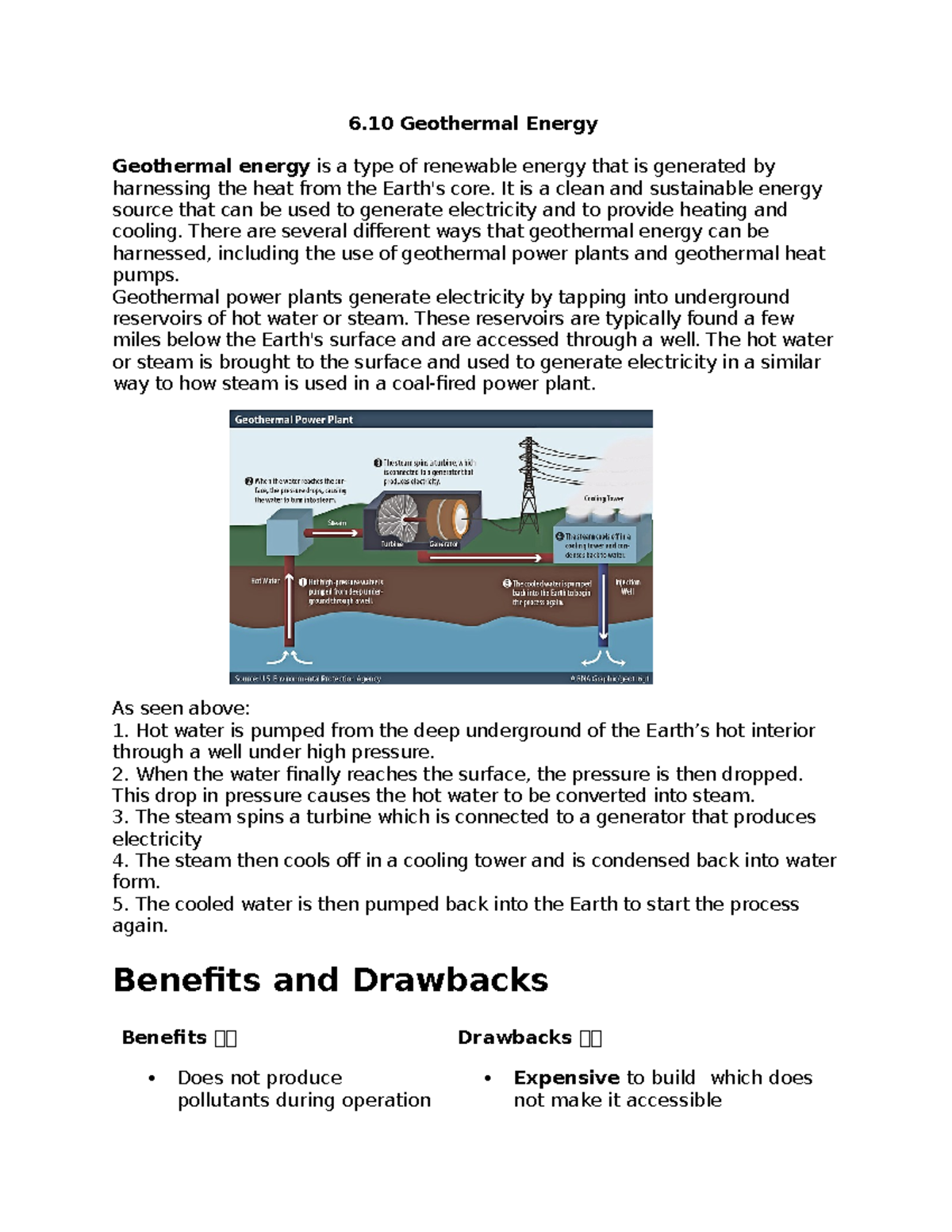 Geothermal Energy - 6 Geothermal Energy Geothermal energy is a type of ...