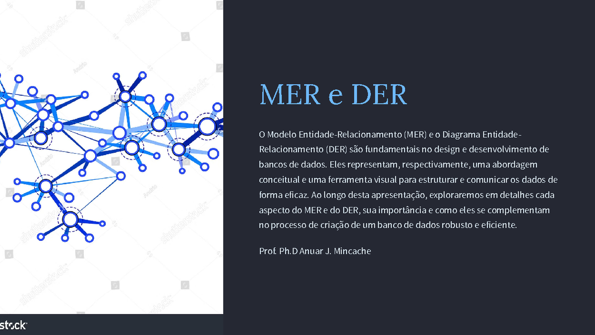 3 MER e DER - MER e DER O Modelo Entidade-Relacionamento (MER) e o ...