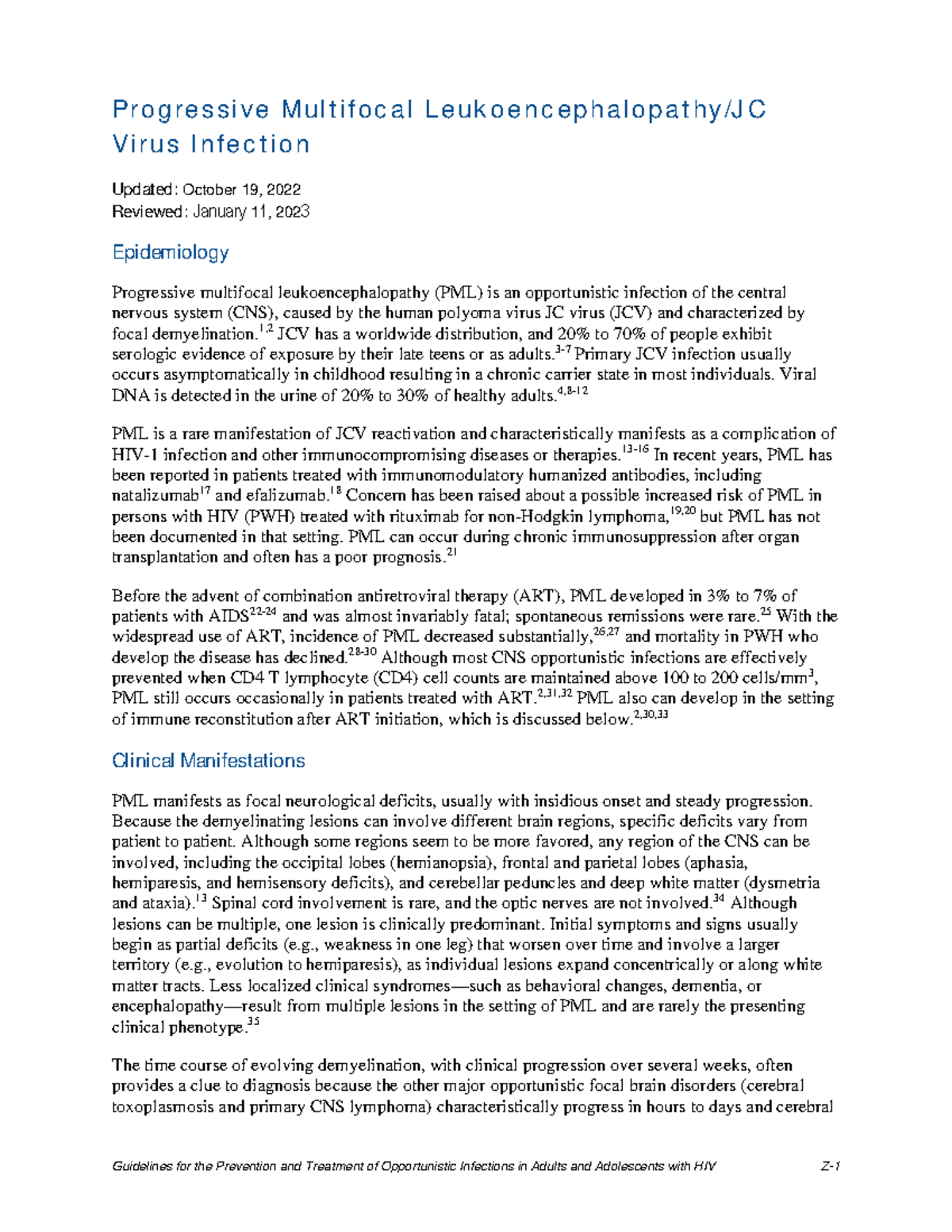 Pml progressive multifocal leukoencephalopathy jcv infection adult ...
