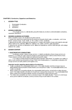 Electricity- Magnetism-01 - UNIT TITLE/CHAPTER TITLE: CHAPTER 1 ...
