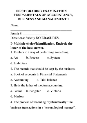 Fundamentals f of accounting 1-8 - S. 2022- MODULE 8 FUNDAMENTALS OF ...