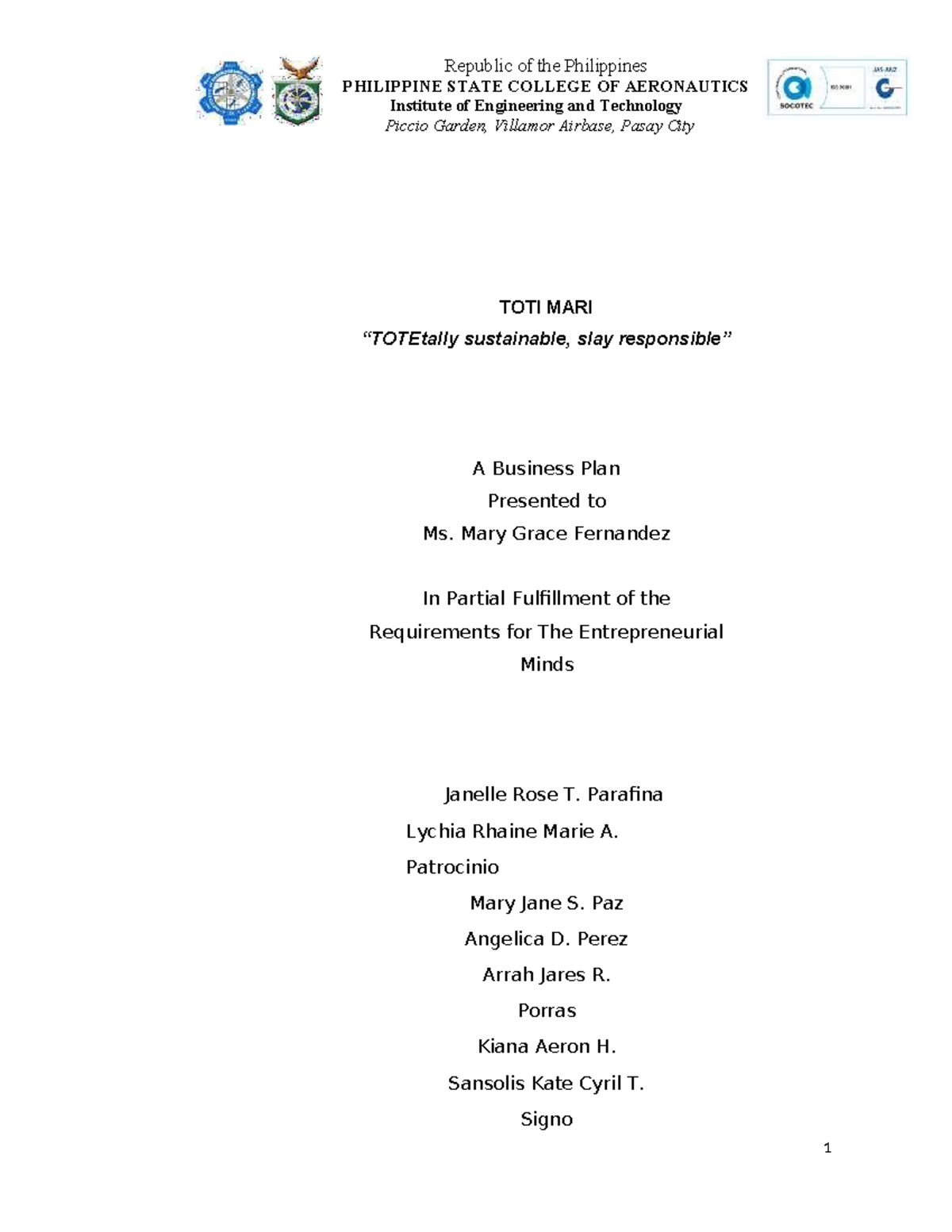 2 Updated TOTI MARI 1 - nasdfsaeftgeartgfrg - PHILIPPINE STATE COLLEGE ...