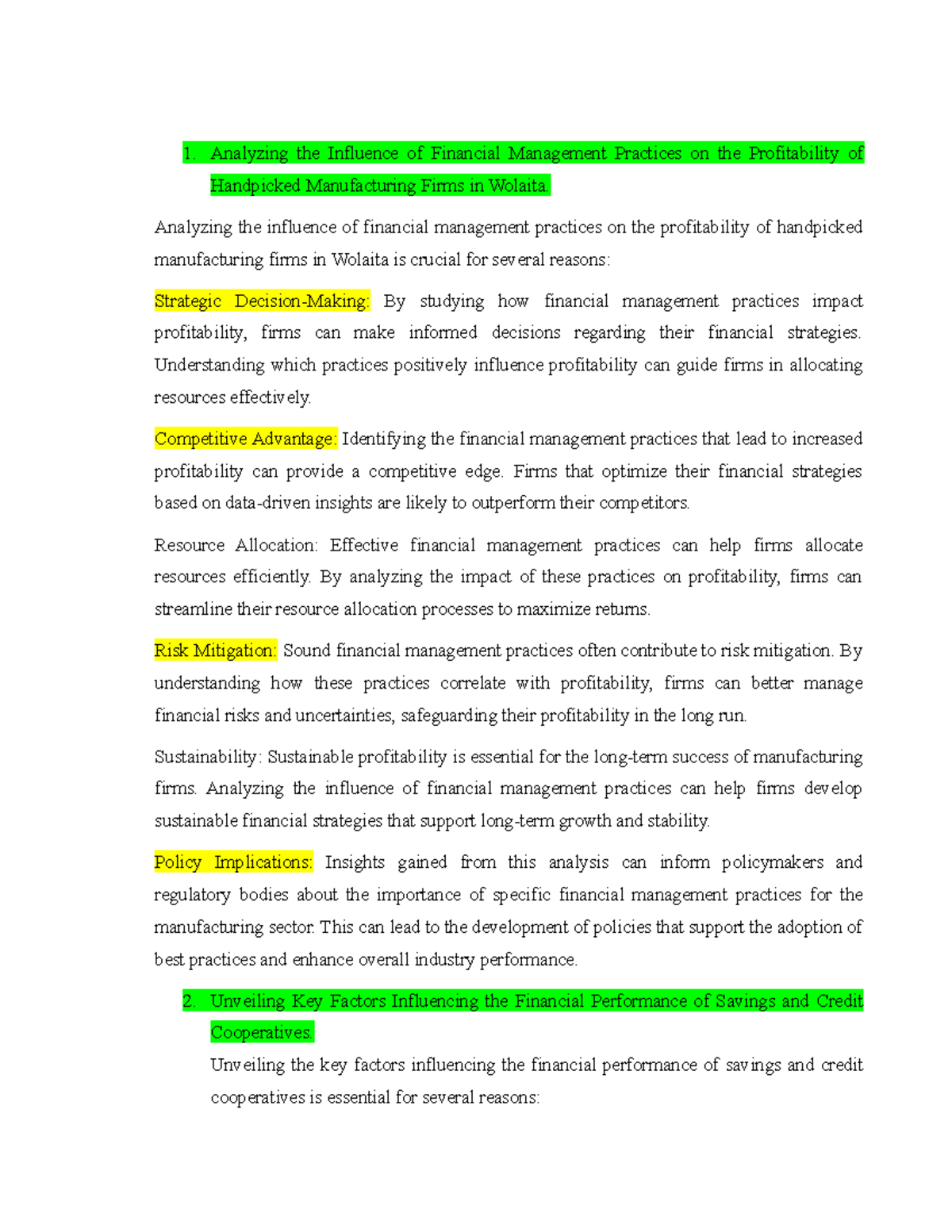 Salilsh - workout showing - Analyzing the Influence of Financial ...