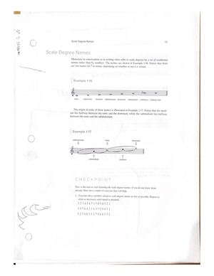 Scale degree examples - MUS 3 - Studocu