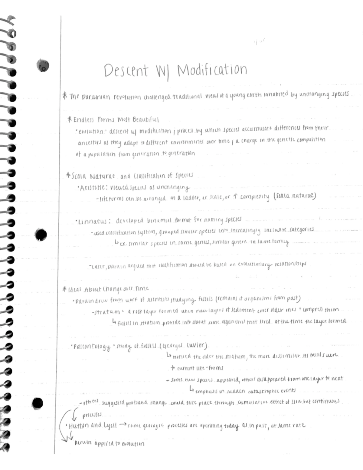 Descent with Modification - BIOL 1610 - Studocu