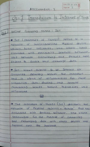 [Solved] What is smart city What are the features of IoT based smart city - IOT & it's ...