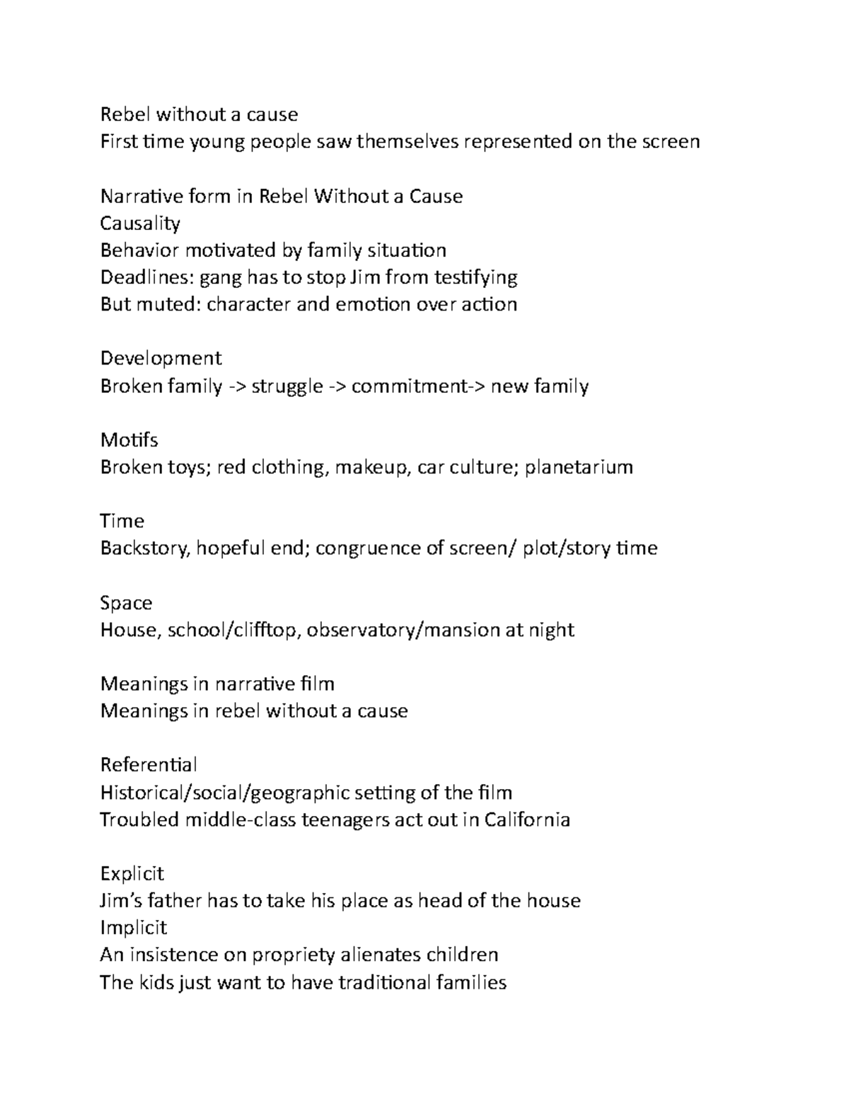 FILM1022 rwac - ... - Rebel without a cause First time young people saw ...