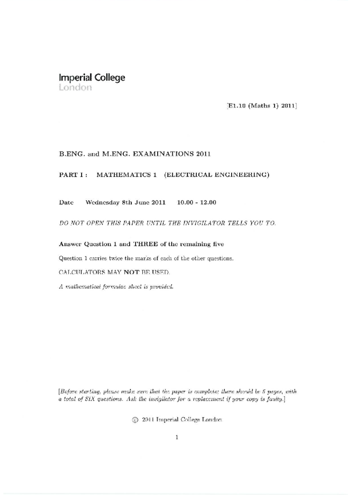 Exam 1 June 2011 Questions And Answers Warning Decodescan Unexpected Mcu Data Current