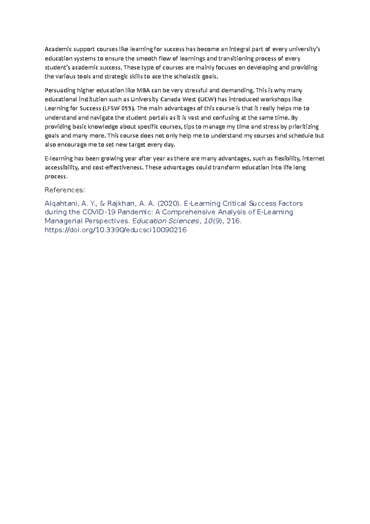 LFSW - This the assignment related to report writing. - Academic ...