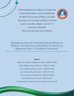 LEY DE Proteccion Y Mejoramiento DEL Medio Ambiente - DECRETO NUMERO 68 ...