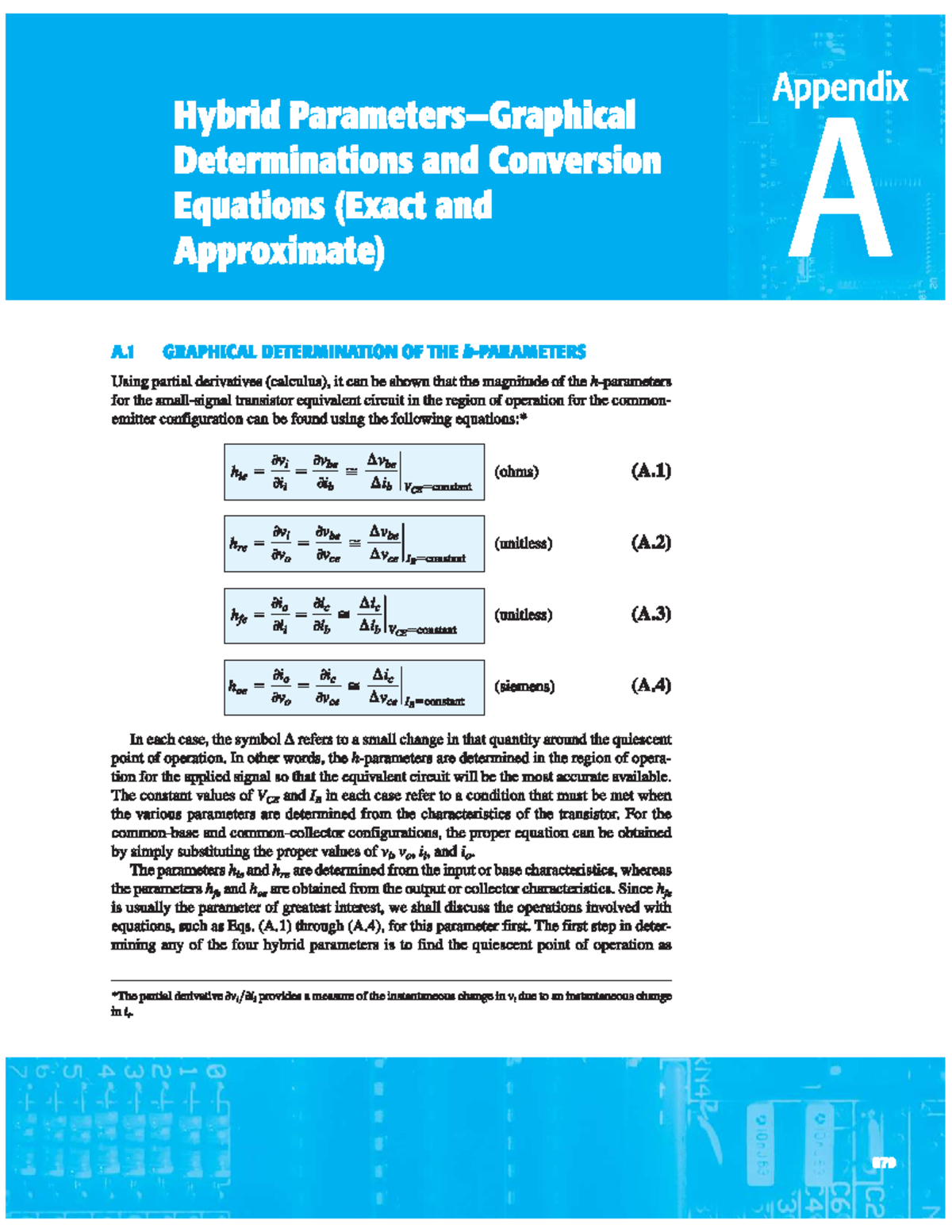 Hybrid Parameters—Graphical Determinations and Conversion Equations ...