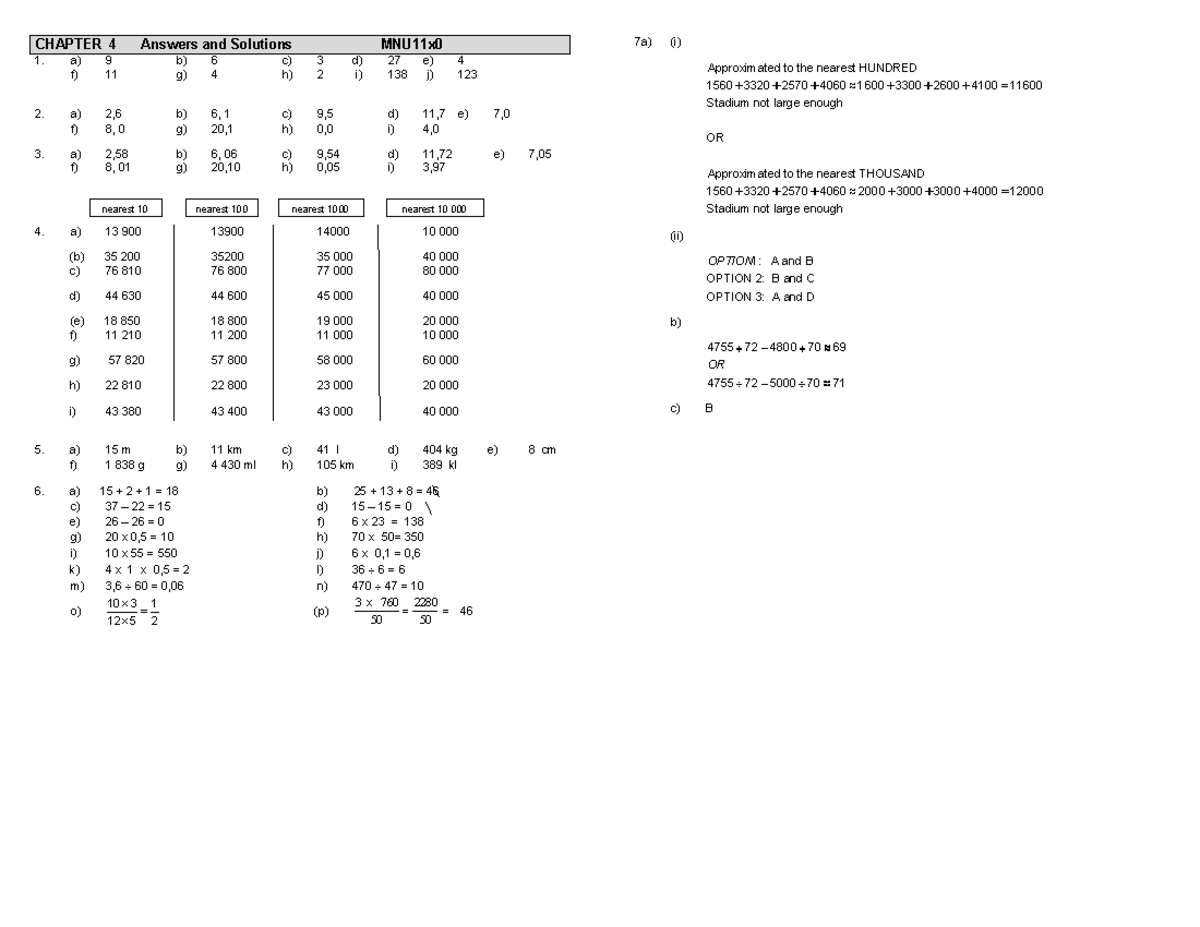 Chapter 4 Answers and Solutions MNU11X0 bbe135c6b06b1735556 dfeca ...