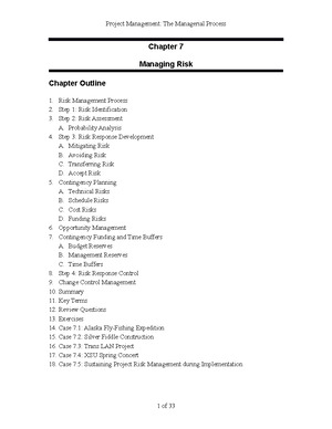 Project Management The Managerial Process Chap 02 Solution Manual ...