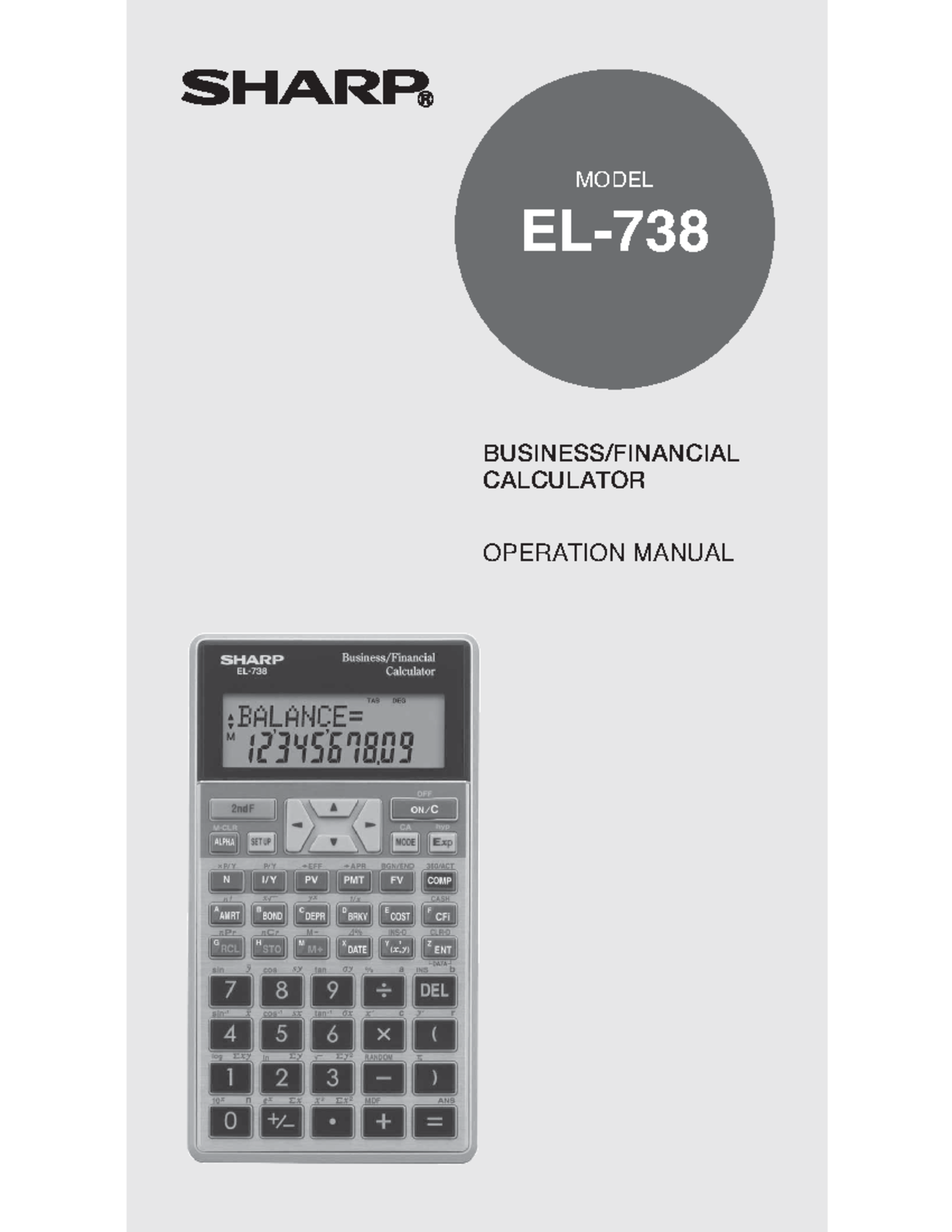 Business Financial Sharp Calculator Manual - ####### BUSINESS/FINANCIAL ...