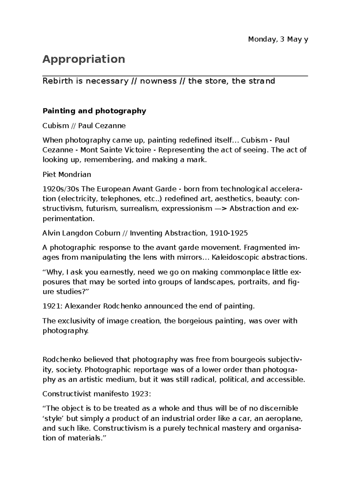 Histories in Context - Appropriation - Appropriation Rebirth is ...