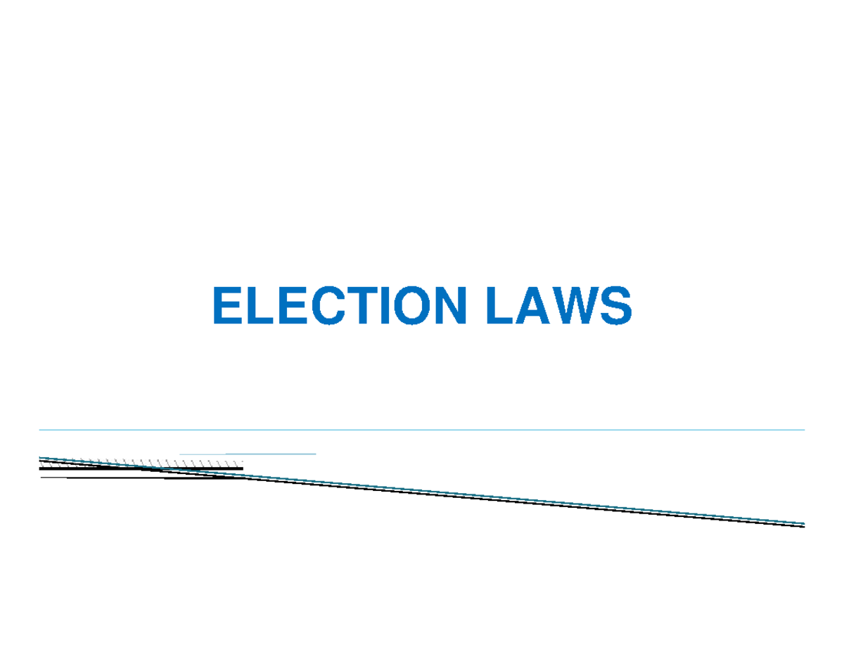 Cpst-notes on Election 23-12-14 - ELECTION LAWS ` The Constitution of ...