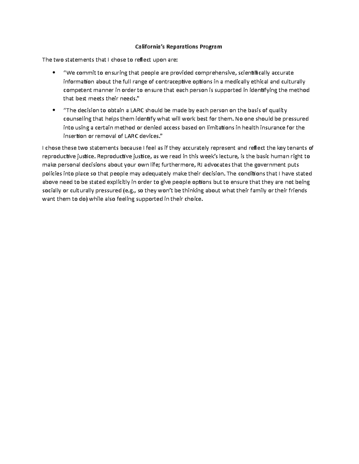 California's Reparations Program - Discussion - California’s ...