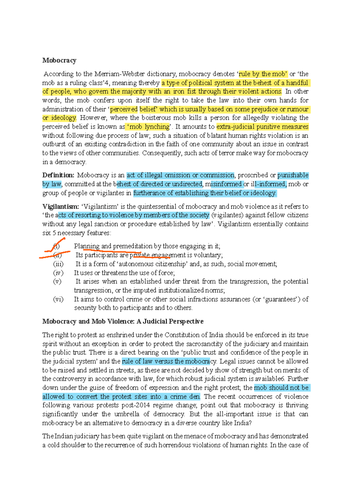 Mobocracy In India - Mobocracy According to the Merriam-Webster ...