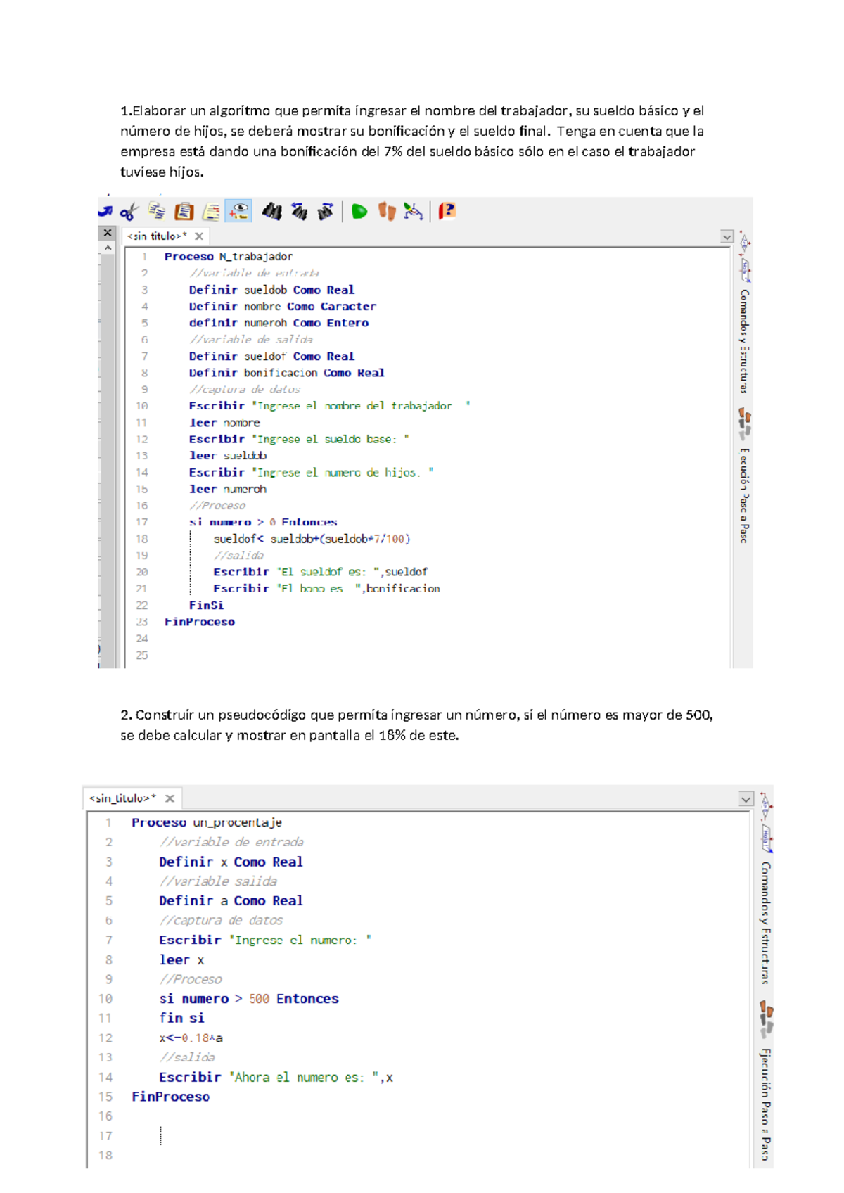 Algoritmos hoy 2109 - espero te ayude. - Principios de Algoritmos I - 1 ...
