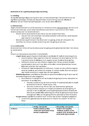 Schematisch overzicht van alle methoden - Methode Doelgroep Doelen ...