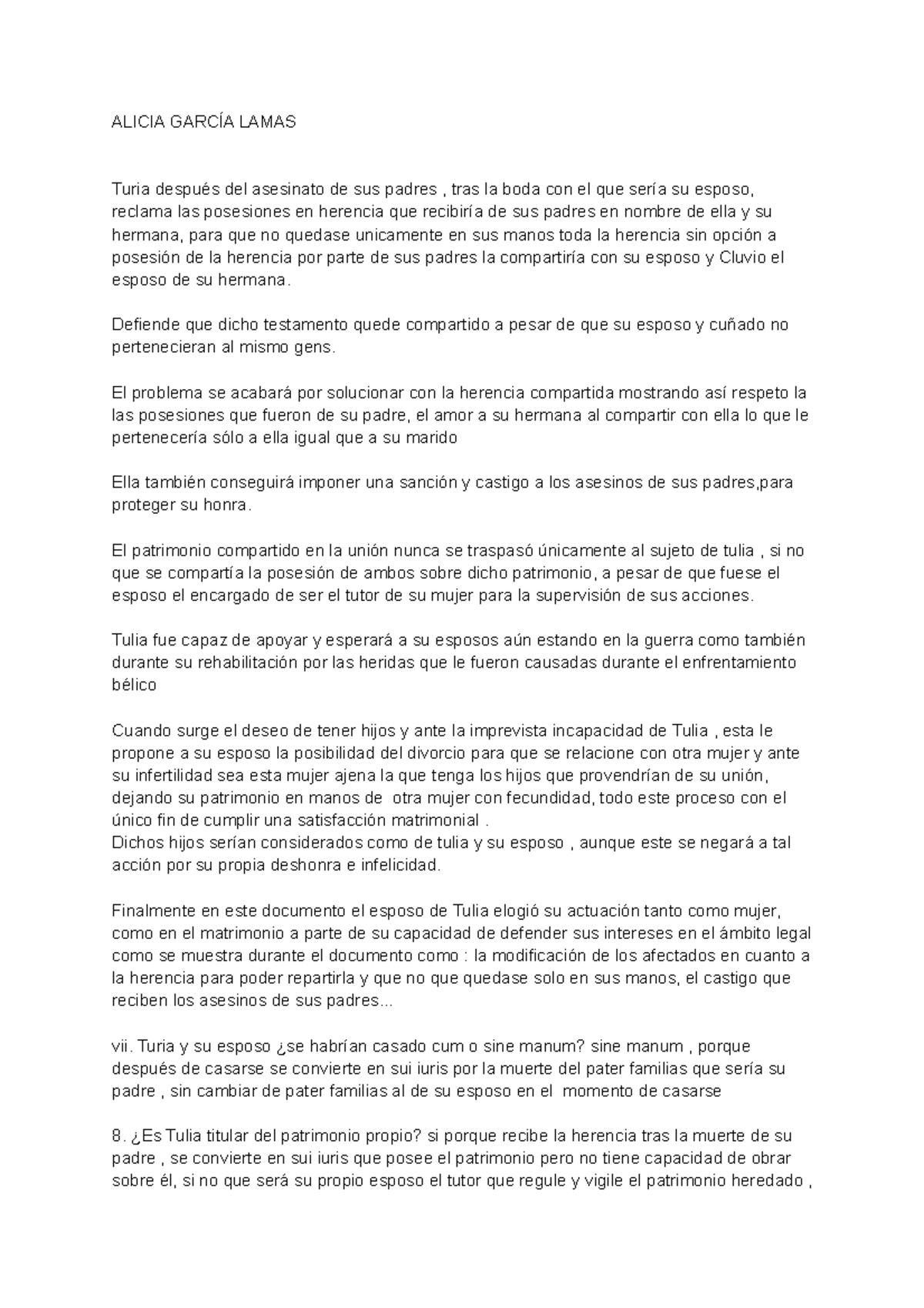 Laudatio Turiae - trabajo - ALICIA GARCÍA LAMAS Turia después del ...