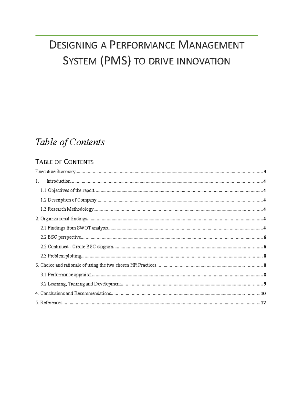 Designing a Performance Management System - DESIGNING A PERFORMANCE ...